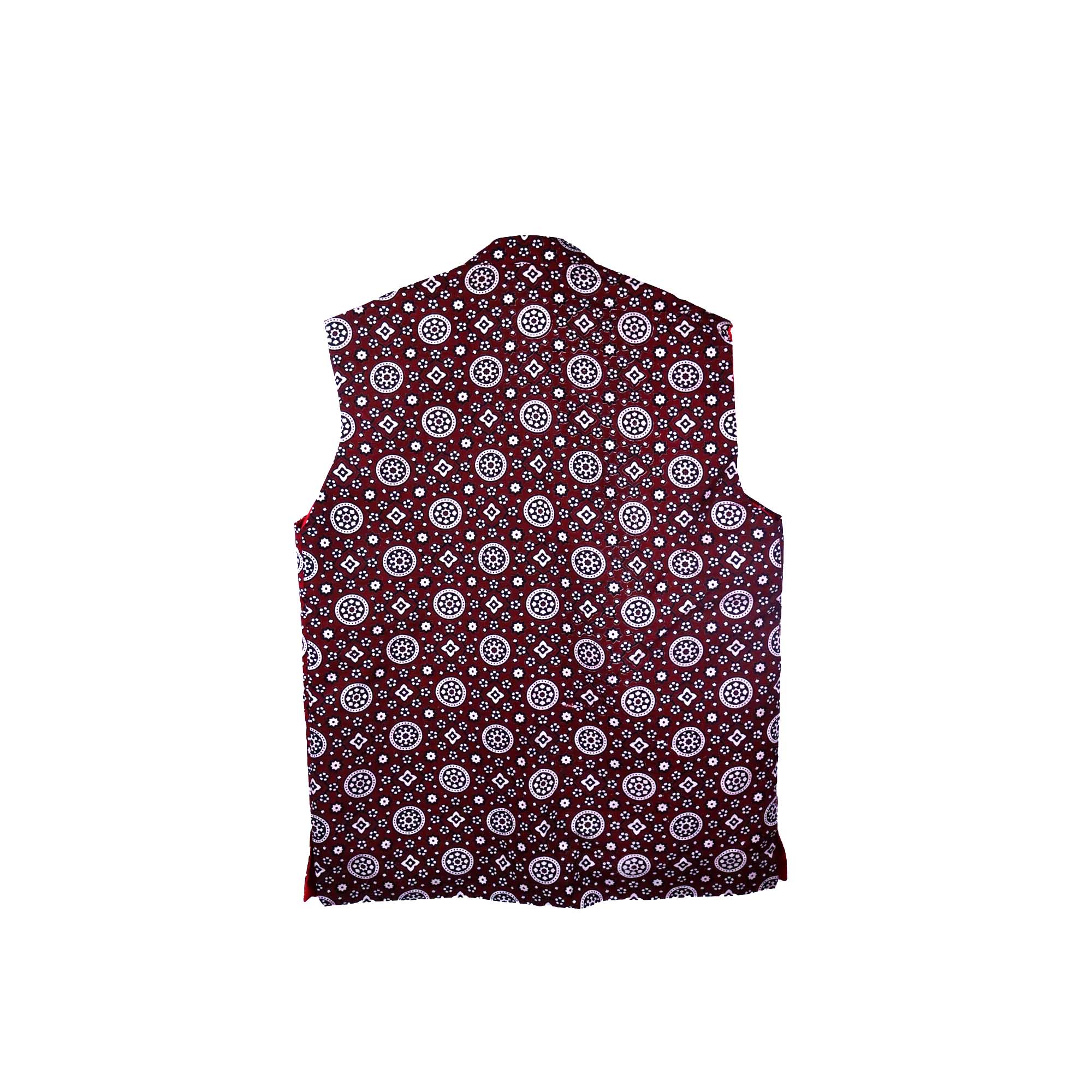 Ajrak Waistcoat For Men