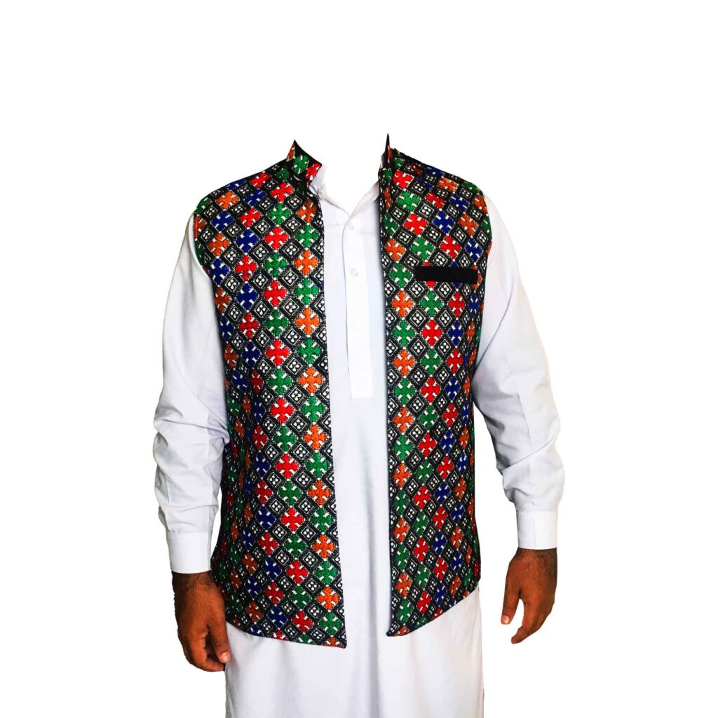 Balochi Traditional Waistcoat-SCS-02 - Products Of Handicrafts