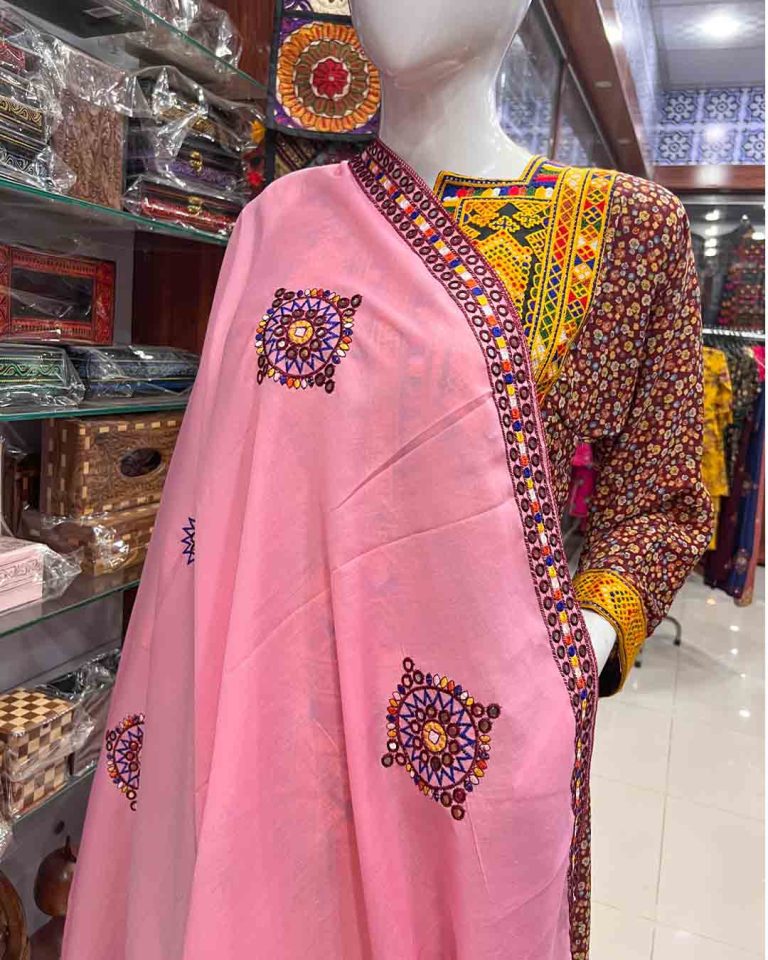 Sindhi Balochi Embroidered Chadar